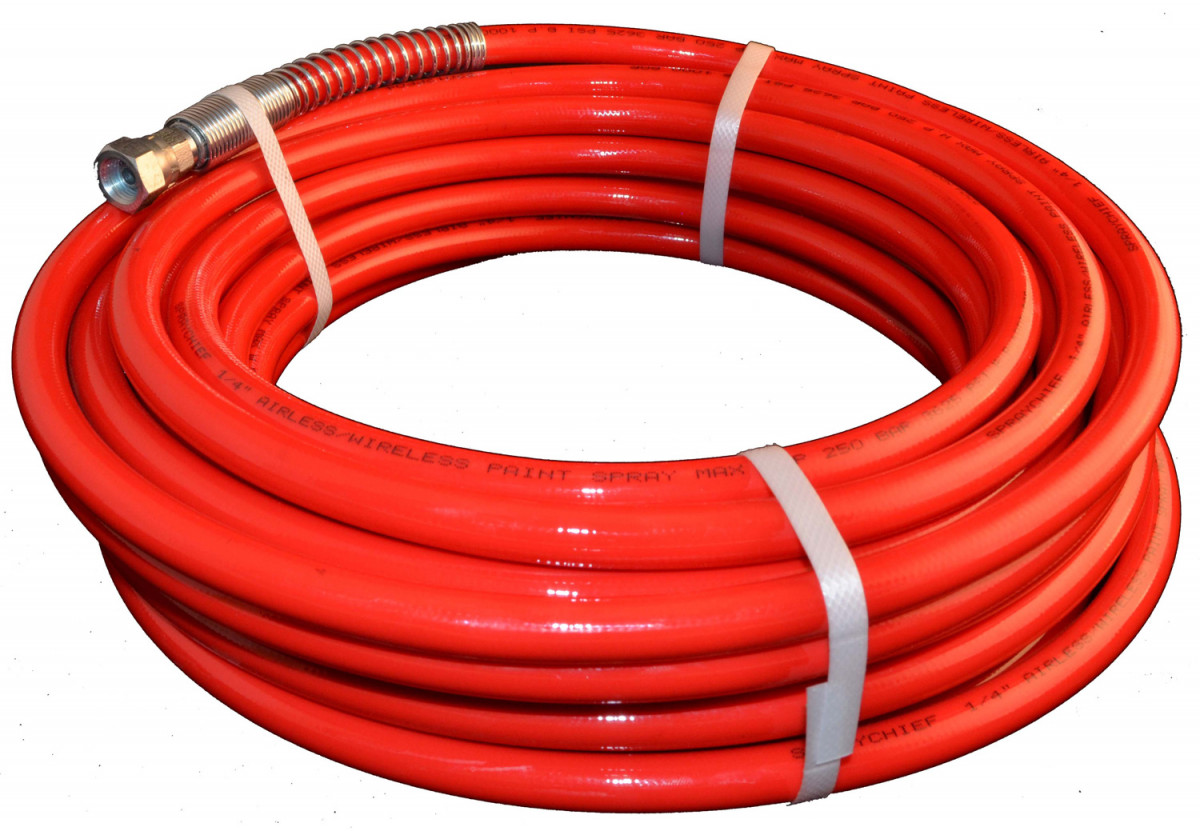 30M X 1/4" Single Wire Braided Airless Hose (Max working pressure ...
