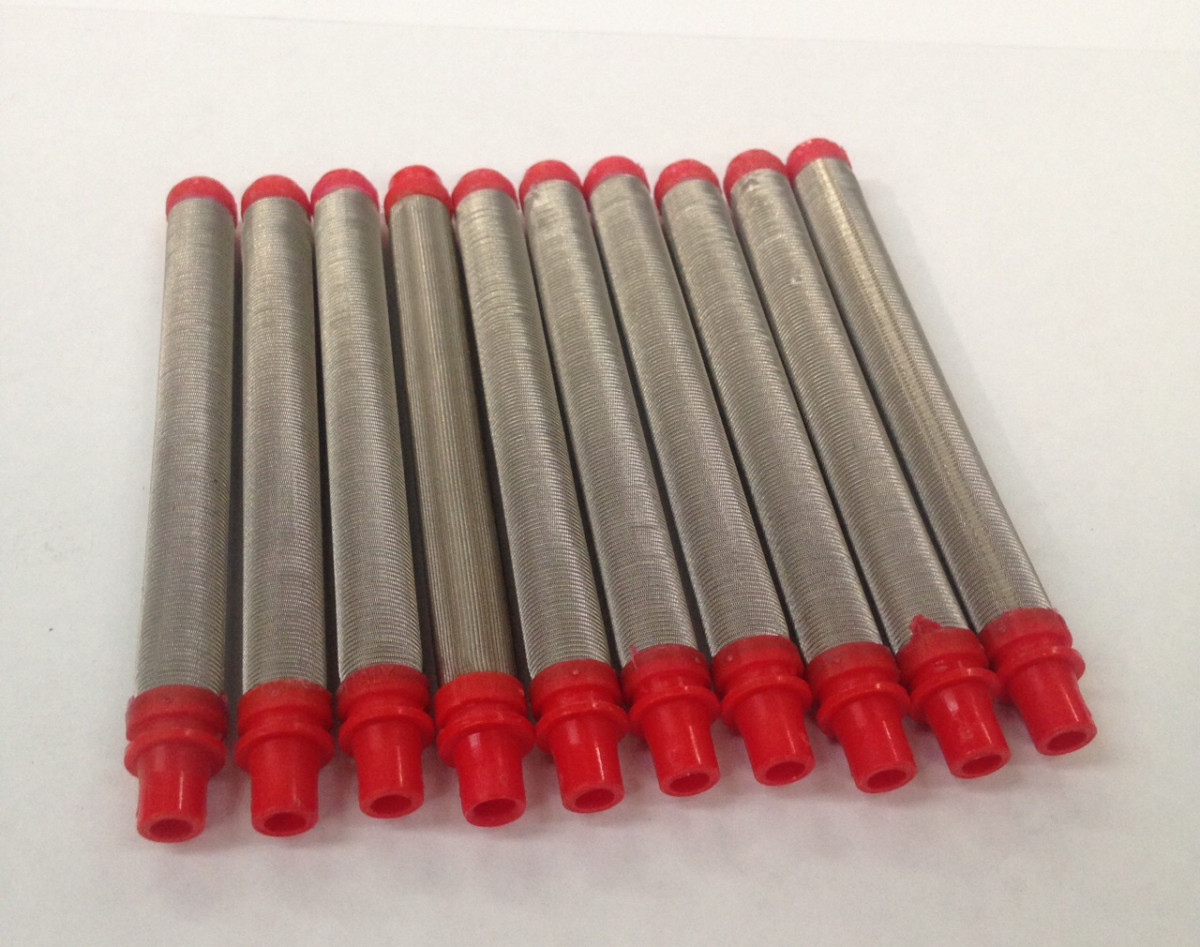 17-200 Red 200# Mesh Push In Gun Filter (10 Pack) | Spraychief Online Store